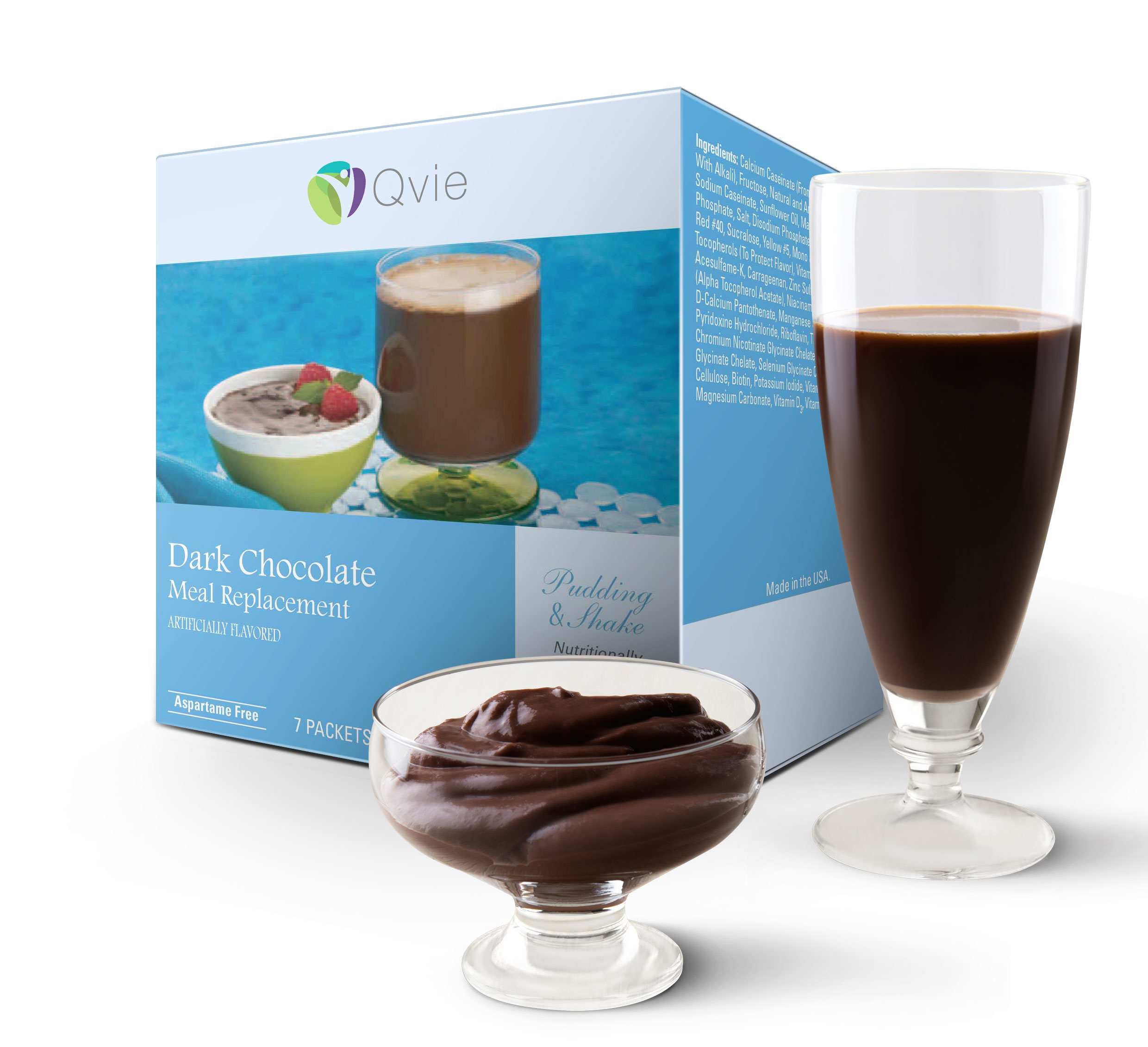 Dark Chocolate Pudding & Shake • Qvie