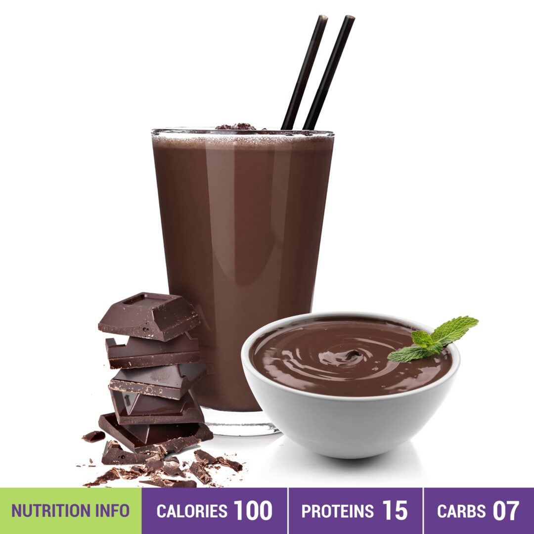 Dark Chocolate Meal Replacement Pudding & Shake • Qvie